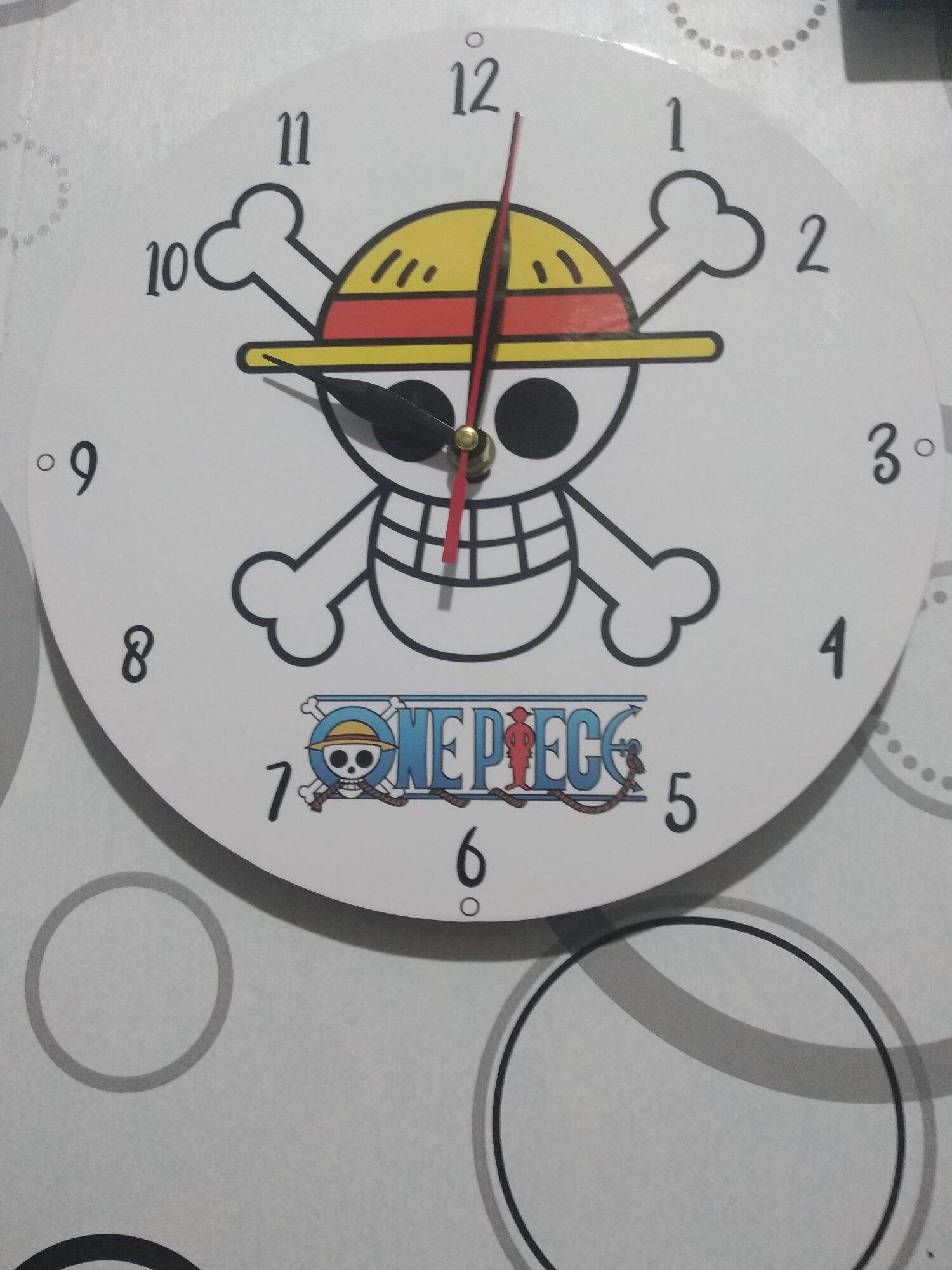 jam dinding/wall clock one piece | Lazada Indonesia