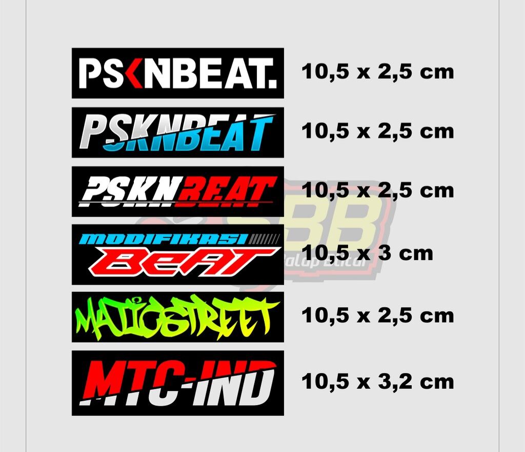 Stiker PASUKAN MATIC BEAT PSKN Motor Beat Matic Indonesia | Lazada ...