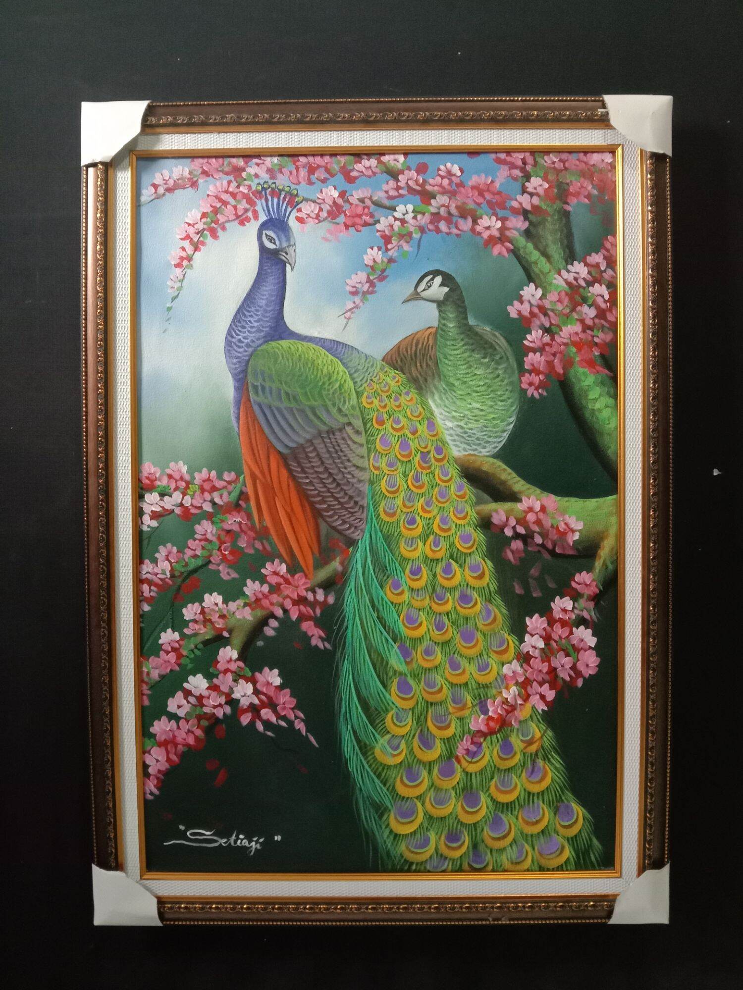 lukisan burung merak | Lazada Indonesia