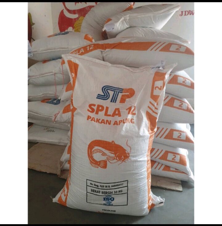 SPLA 12 pelet apung lele patin protein 32% kemasan repack 1kg pakan ikan lele mas mujair nila ...