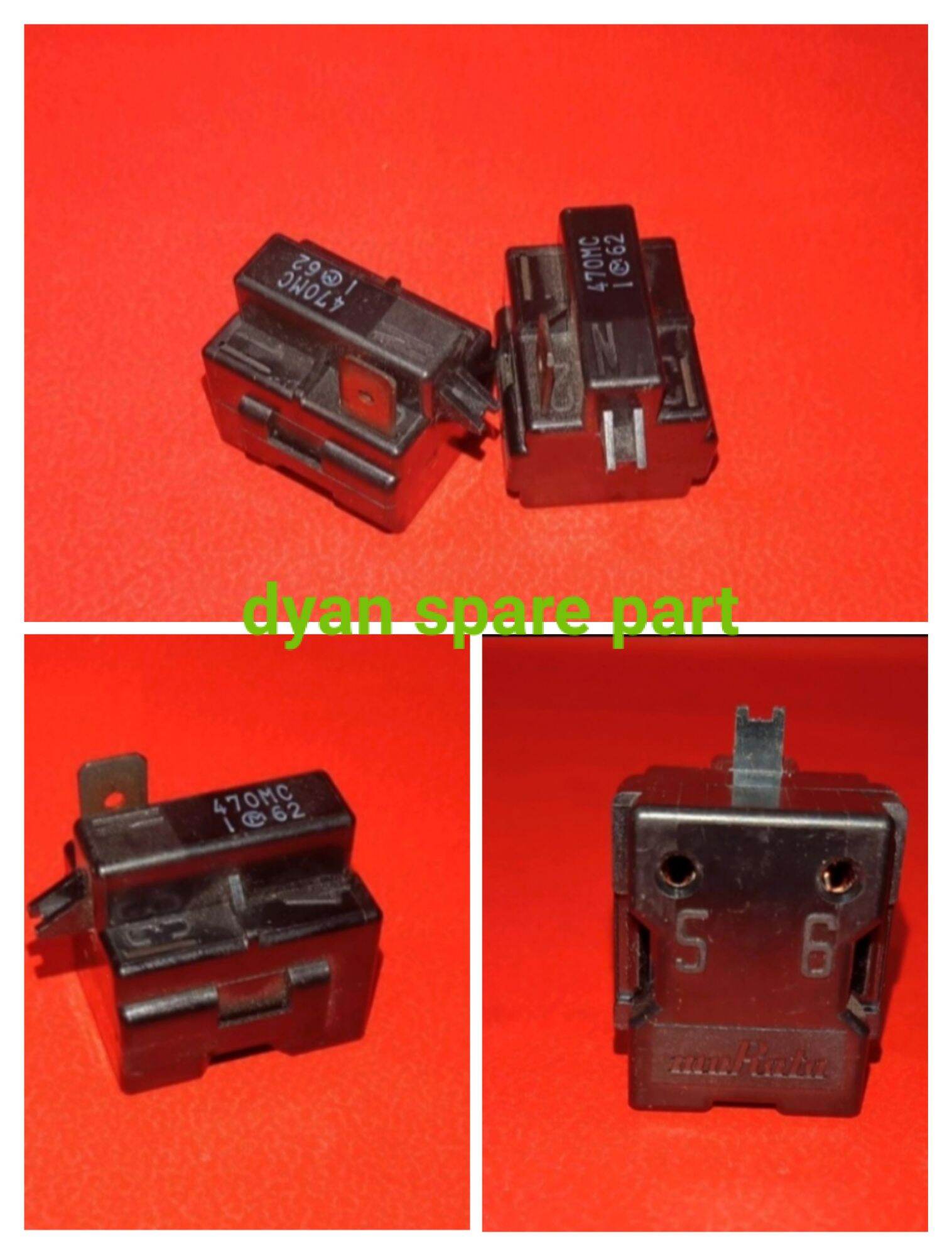RELAY PTC KULKAS PANASONIK 1 PIN KANAN MURATA 470MC ORIGINAL | Lazada ...