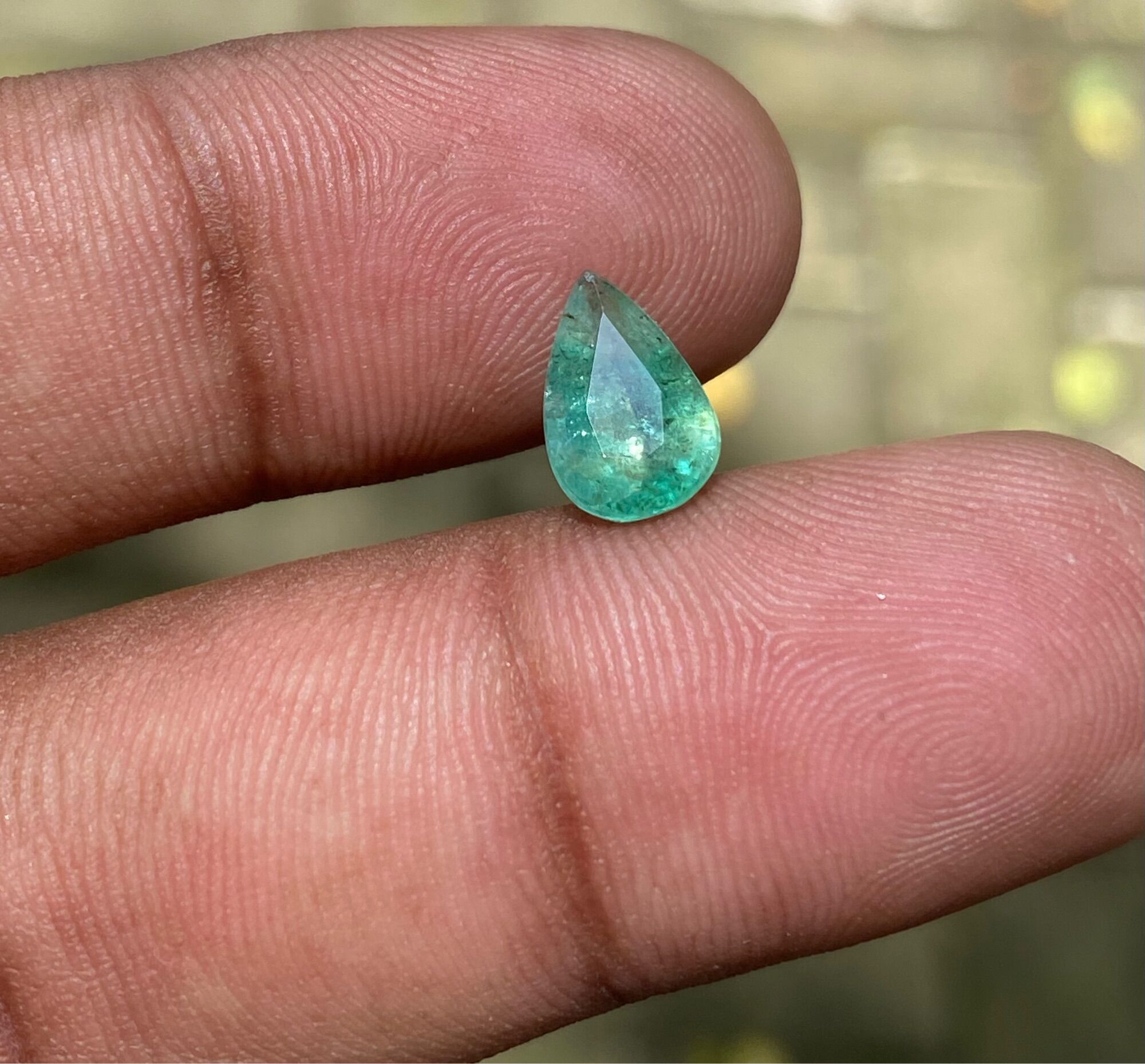 Batu zamrud colombia natural Zambian emerald jamrud Ethiopia Dim 10x6 ...