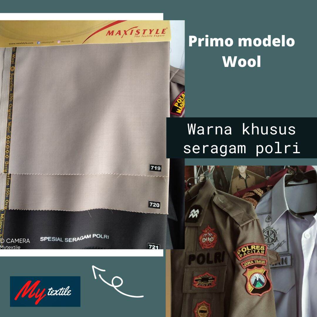 kain wool primo modelo warna seragam polri | Lazada Indonesia