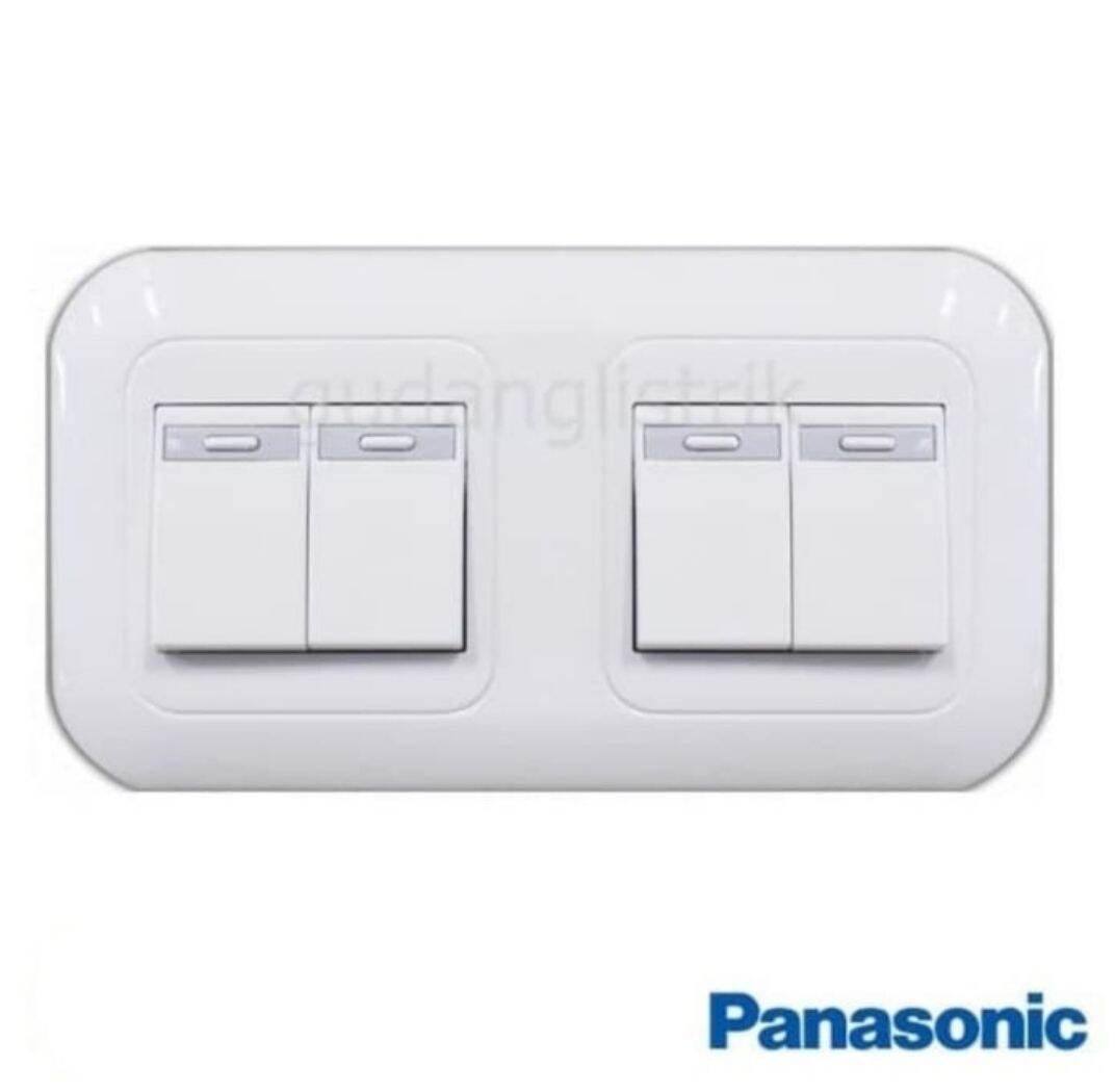 Panasonic saklar seri Double 2 Gang Wide series | Lazada Indonesia