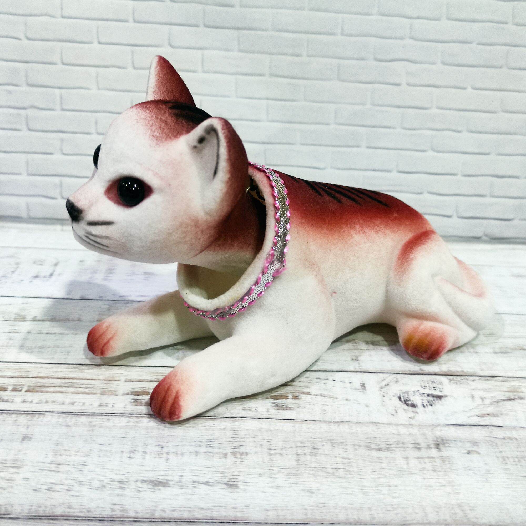 boneka dashboard mobil goyang karakter kucing loreng coklat | Lazada ...
