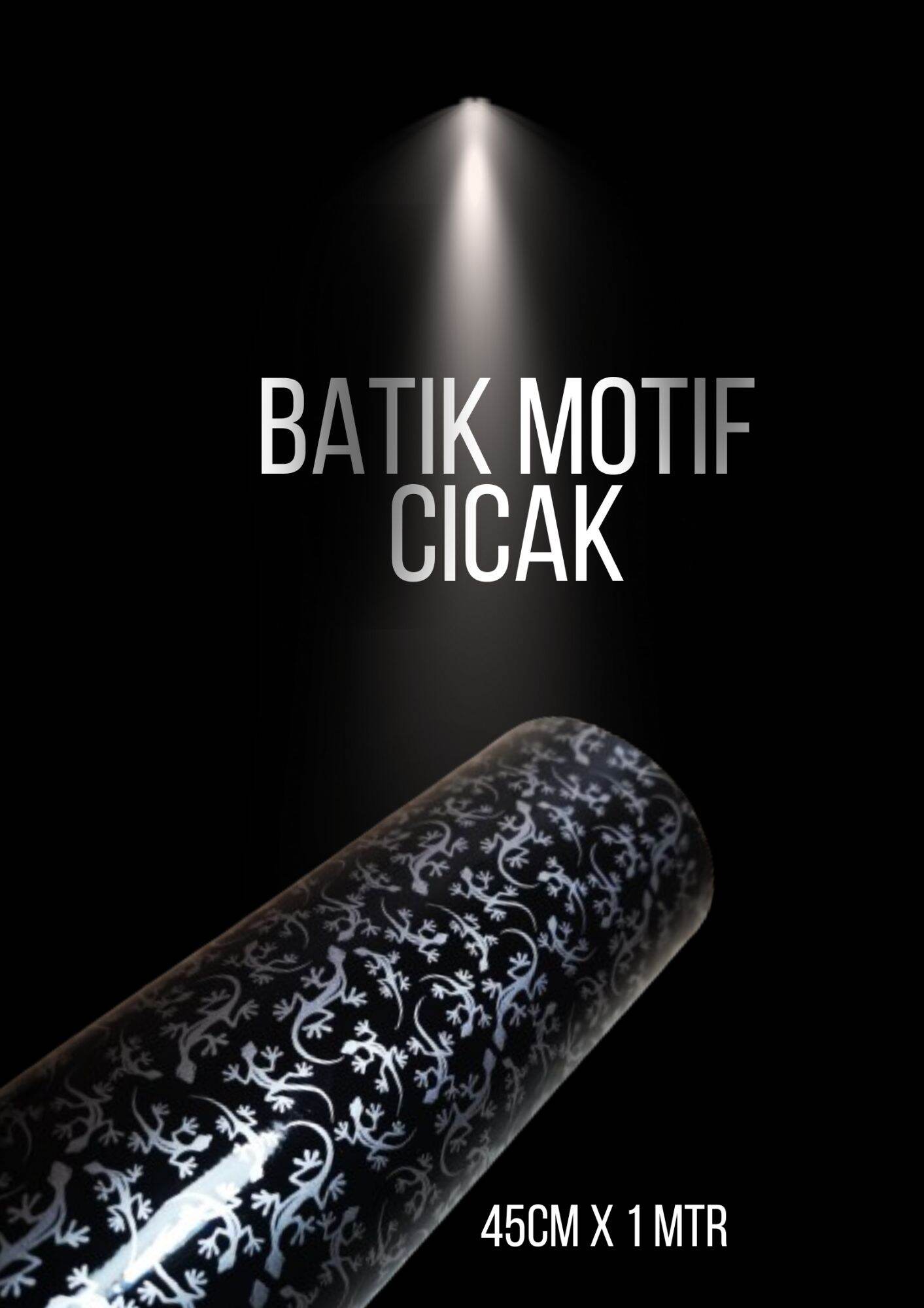 Stiker skotlet batik motif cicak glossy 45cm x 1mtr | Lazada Indonesia