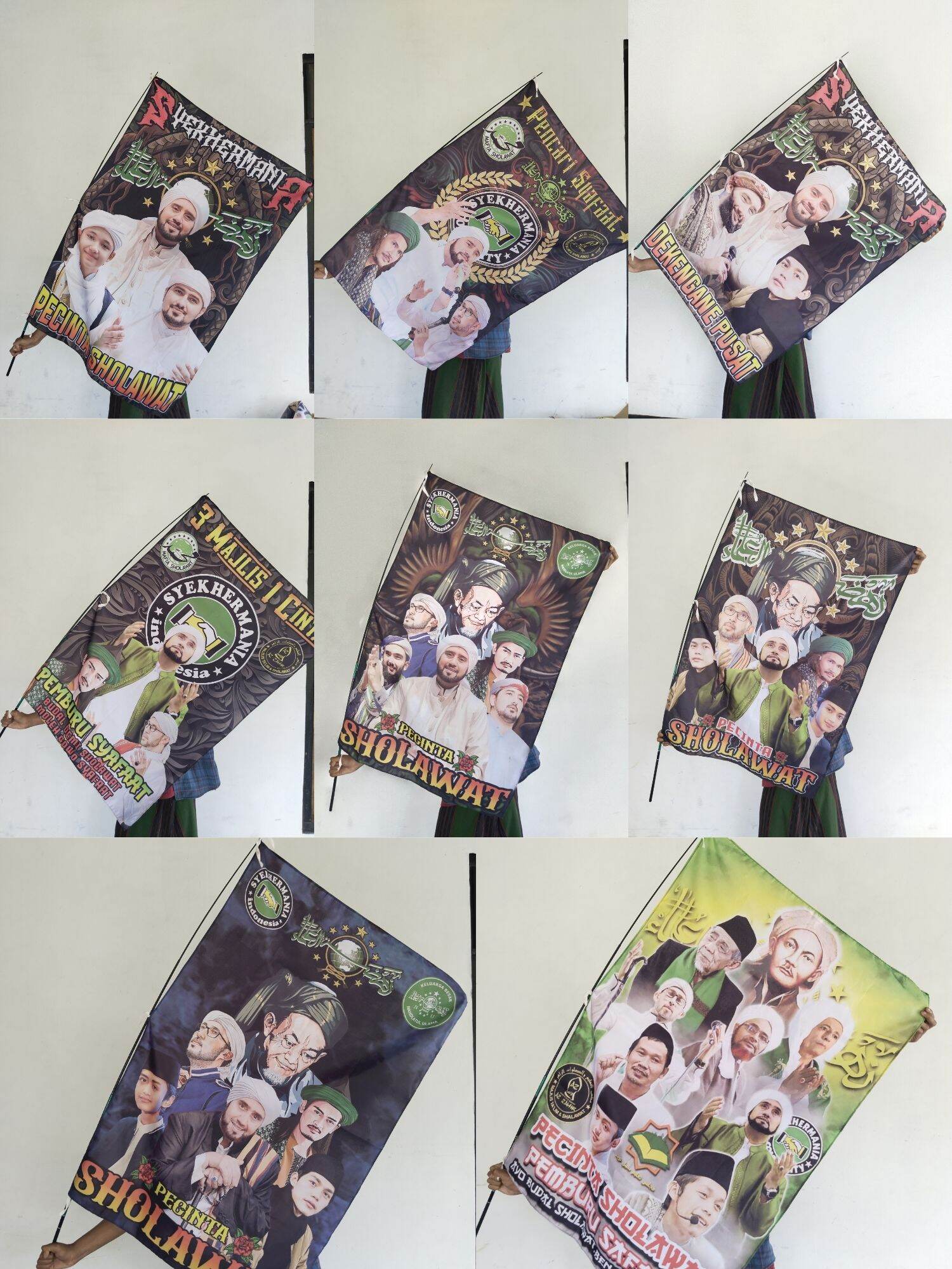 Bendera Sholawatan, Bendera Majelis solawat Ukuran 120cm X 80cm ...