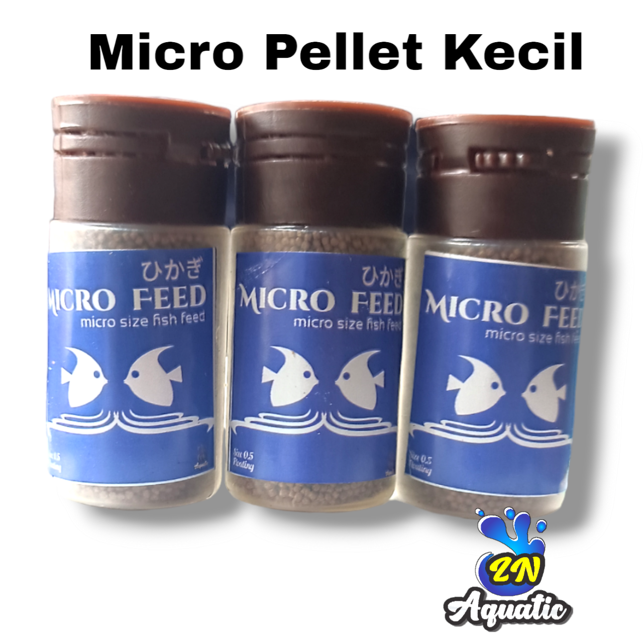 Micro Pellet Kemasan Botol 15 ml Full Pakan Ikan hias Guppy,tetra,molly ...