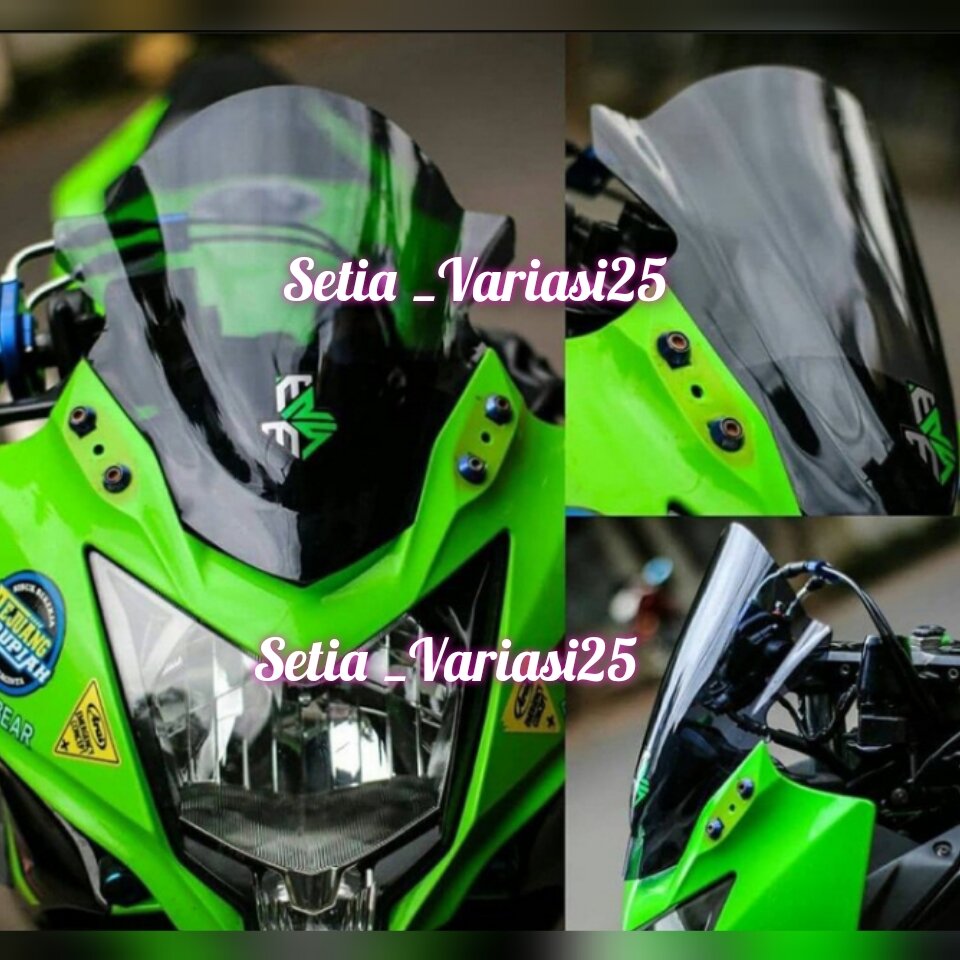 VISOR NINJA RR MONO 250 TEBAL 3MM PLUS BAUT | Lazada Indonesia
