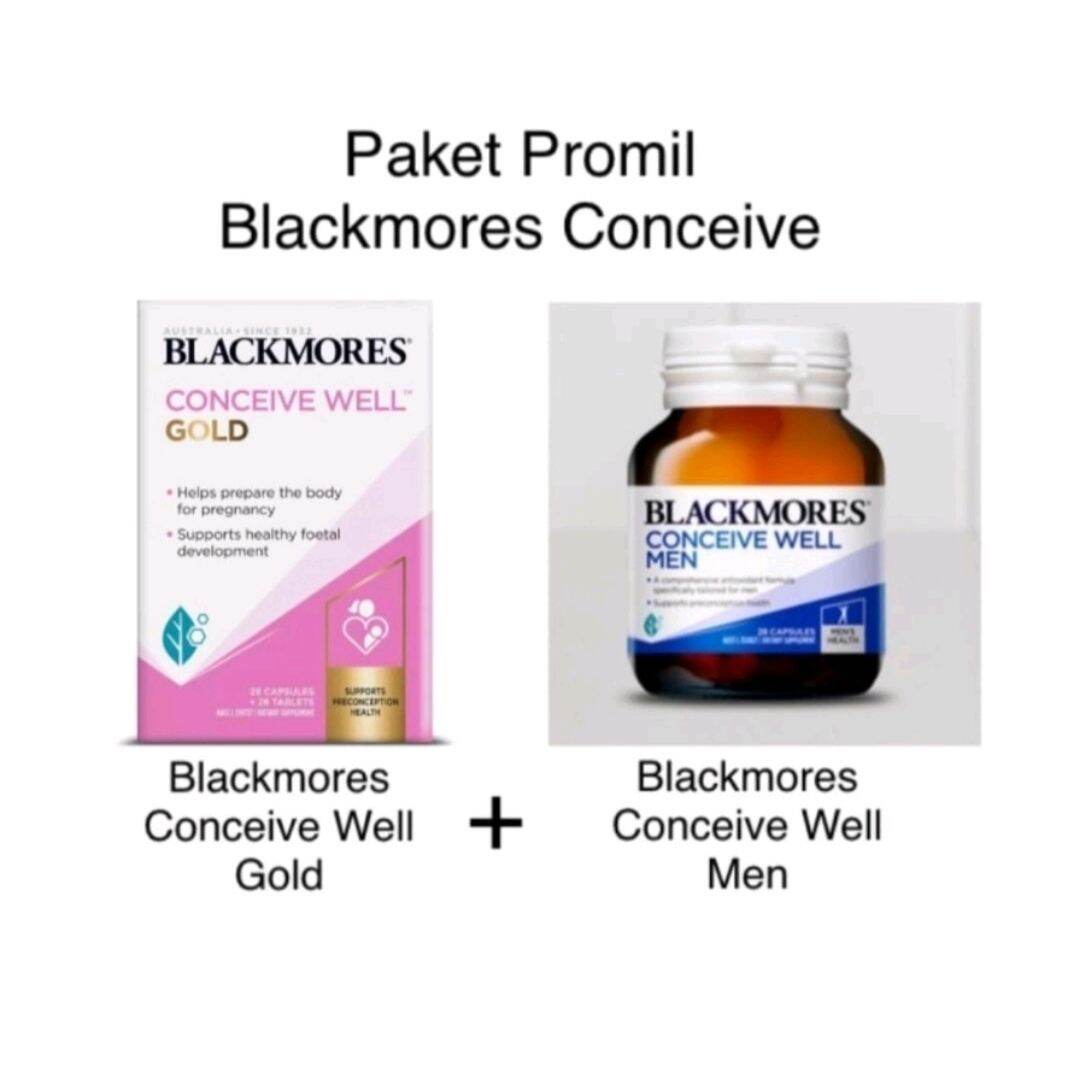 Blackmores Conceive Well Men 28 kapsul Program Kehamilan Promil Pria ...