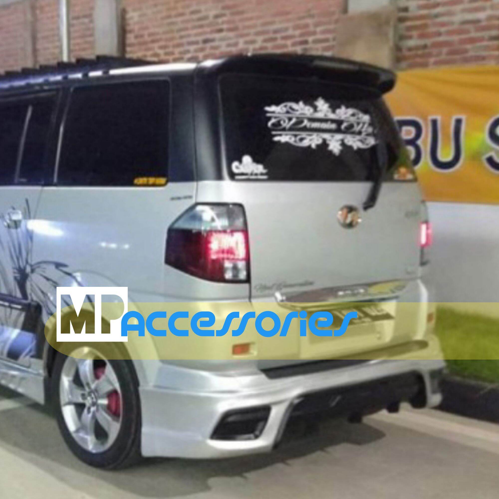 Real Add-on Bodykit Belakang Suzuki APV Berbahan dasar Fiberglass Warna ...