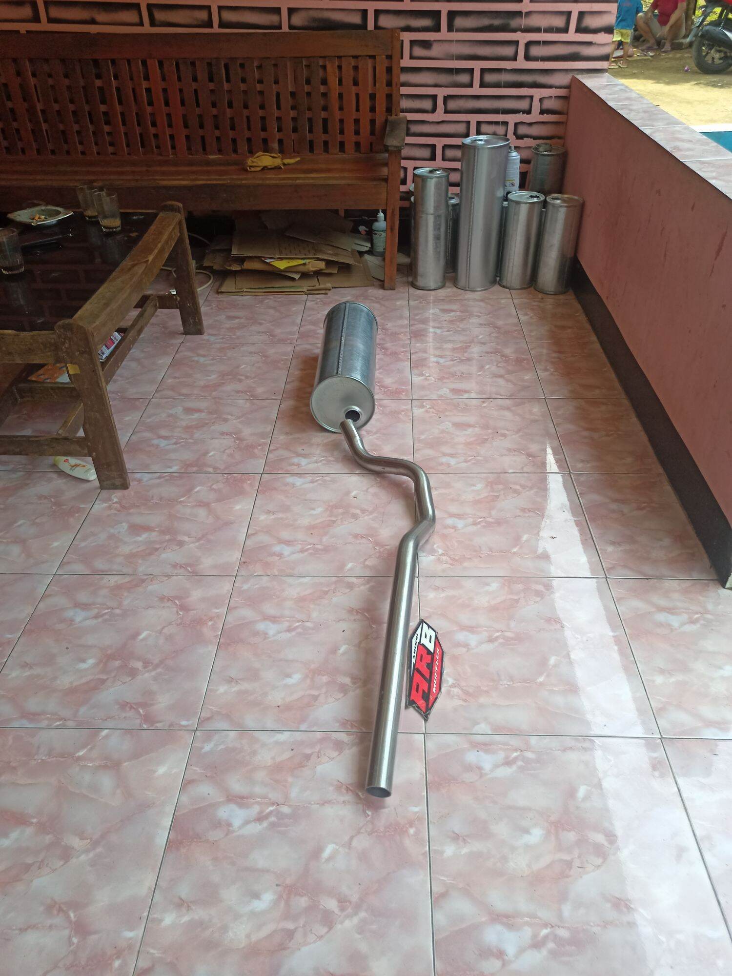Tabung standar knalpot mobil grandmax dan pipa belakang tabung standar ...