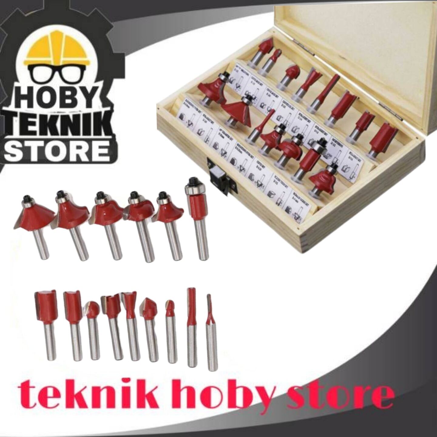 mata Bor profil Router Set Trimmer woodworking 15pcs | Lazada Indonesia