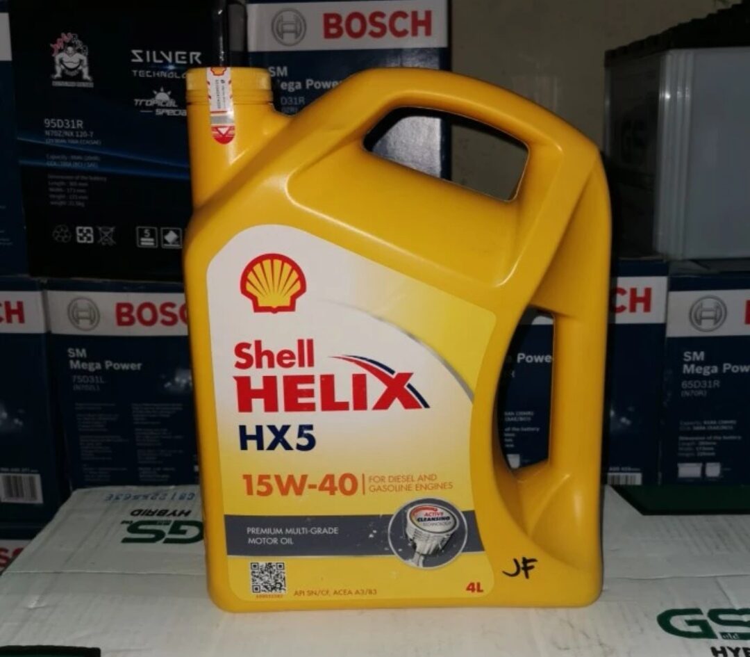 OIL SHELL HELIX HX5 15W-40 KEMASAN 4LTR HX 5 API SN/CF OLI SHELL ...