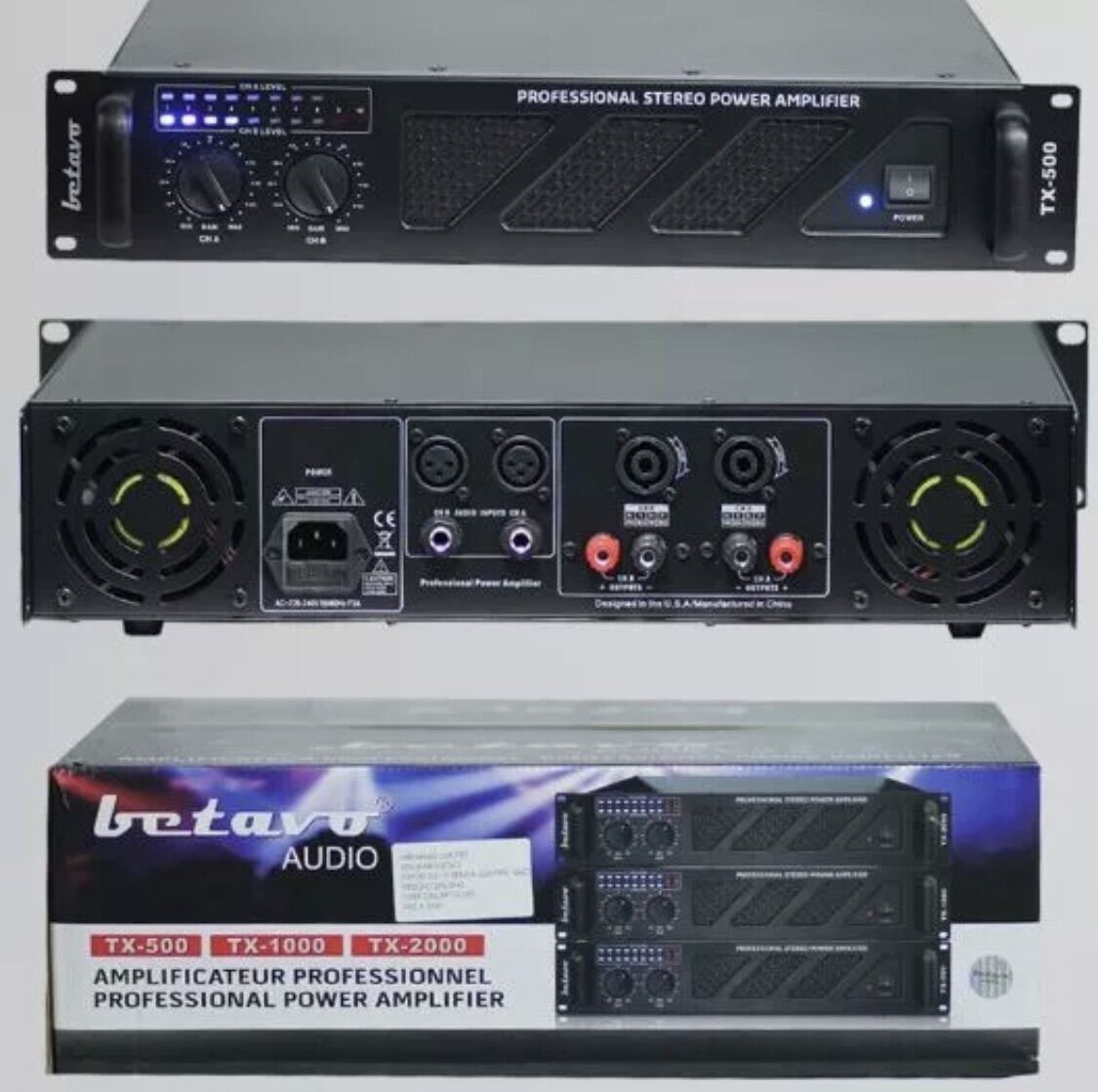 Power Amplifier 2 Channel BETAVO TX-500 | Lazada Indonesia