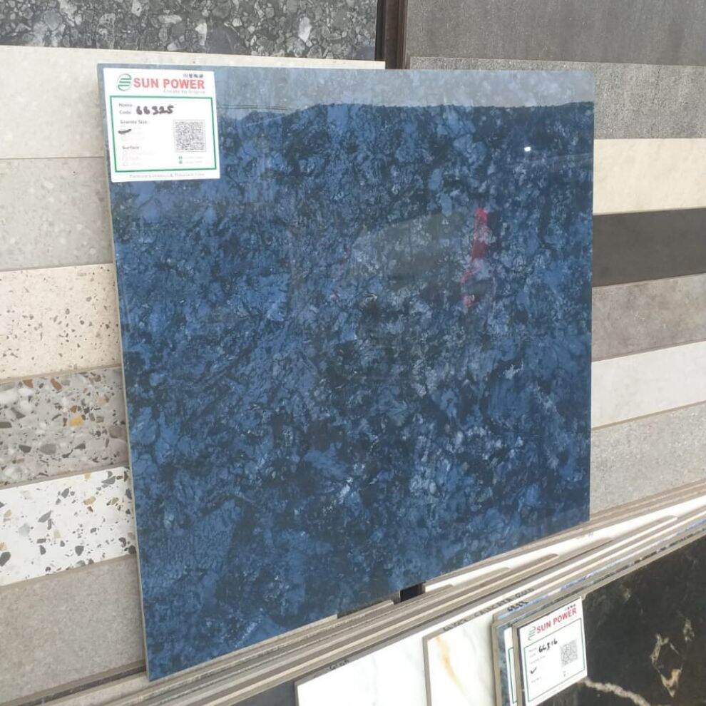 granit lantai 60x60 kode 66325 textur glosy blue by sun power | Lazada ...