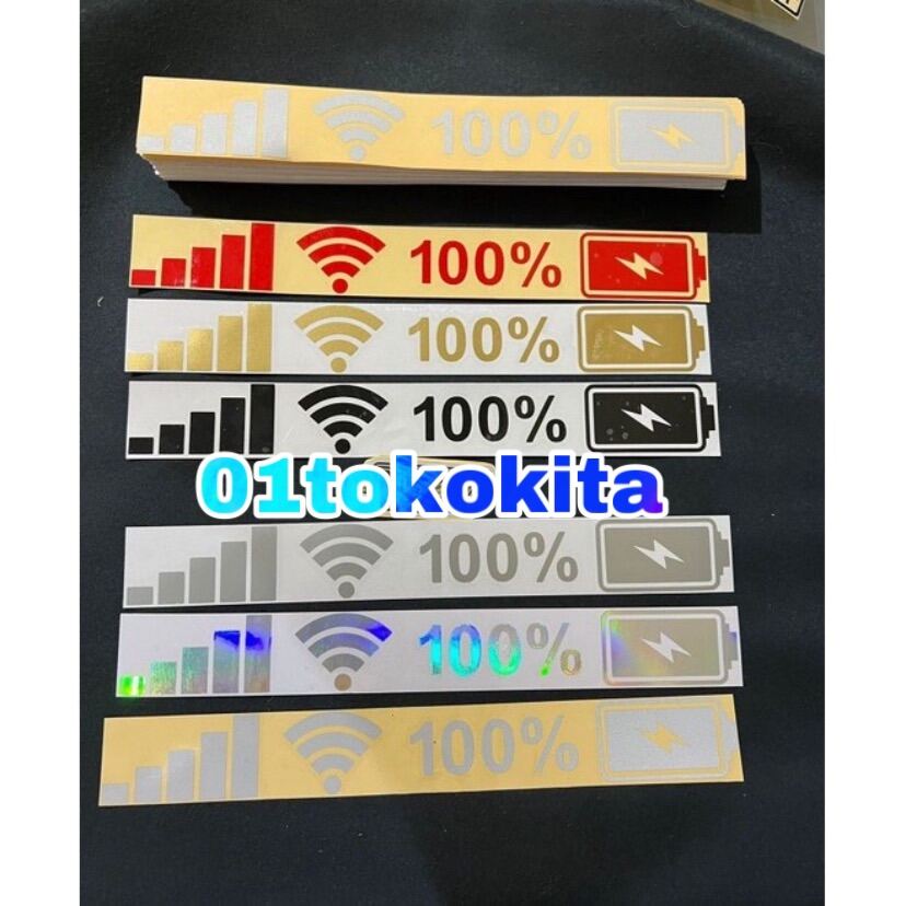 STICKER SINYAL HP WIFI BATERAI STIKER CUTING MOTOR STICKER MOBIL HELM ...