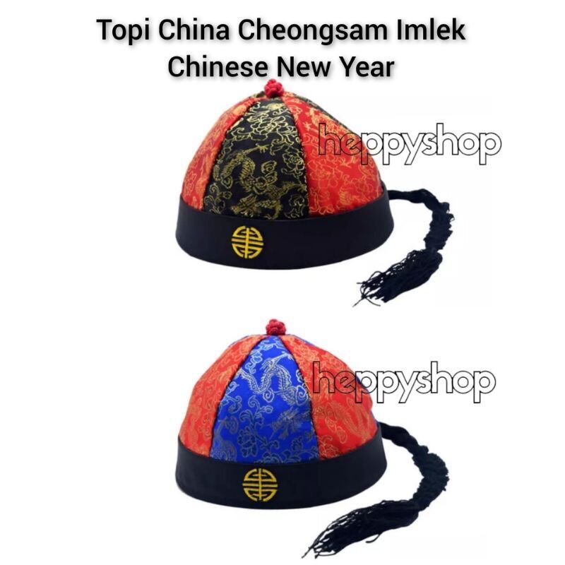 Topi China Cheongsam Imlek Chinese New Year | Lazada Indonesia