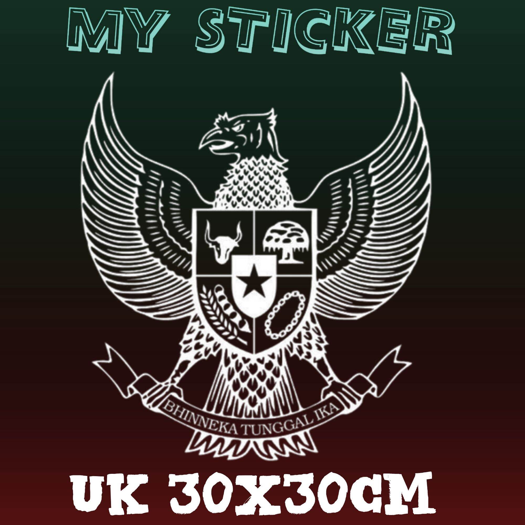 CUTTING STICKER LOGO BURUNG GARUDA PANCASILA, STICKER VARIASI KACA ...