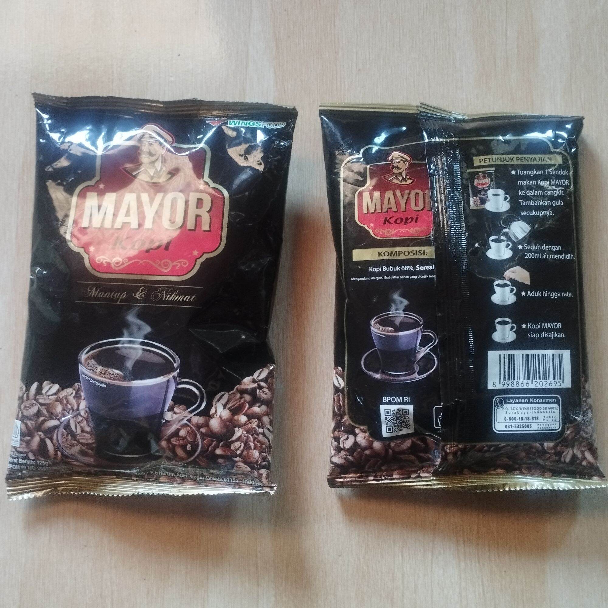 Mayor Kopi 129g Kopi Bubuk Berkualitas dengan Aroma & Rasa Khas ...
