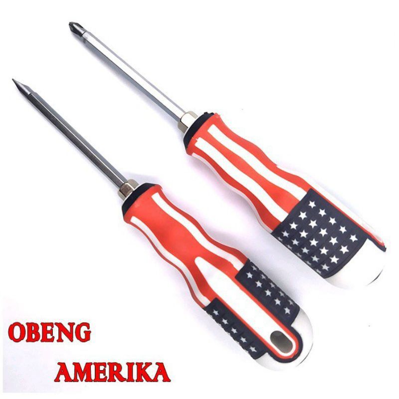 Obeng Bolak Balik Amerika 4 inch - Obeng 2 Way USA 4 inch | Lazada ...