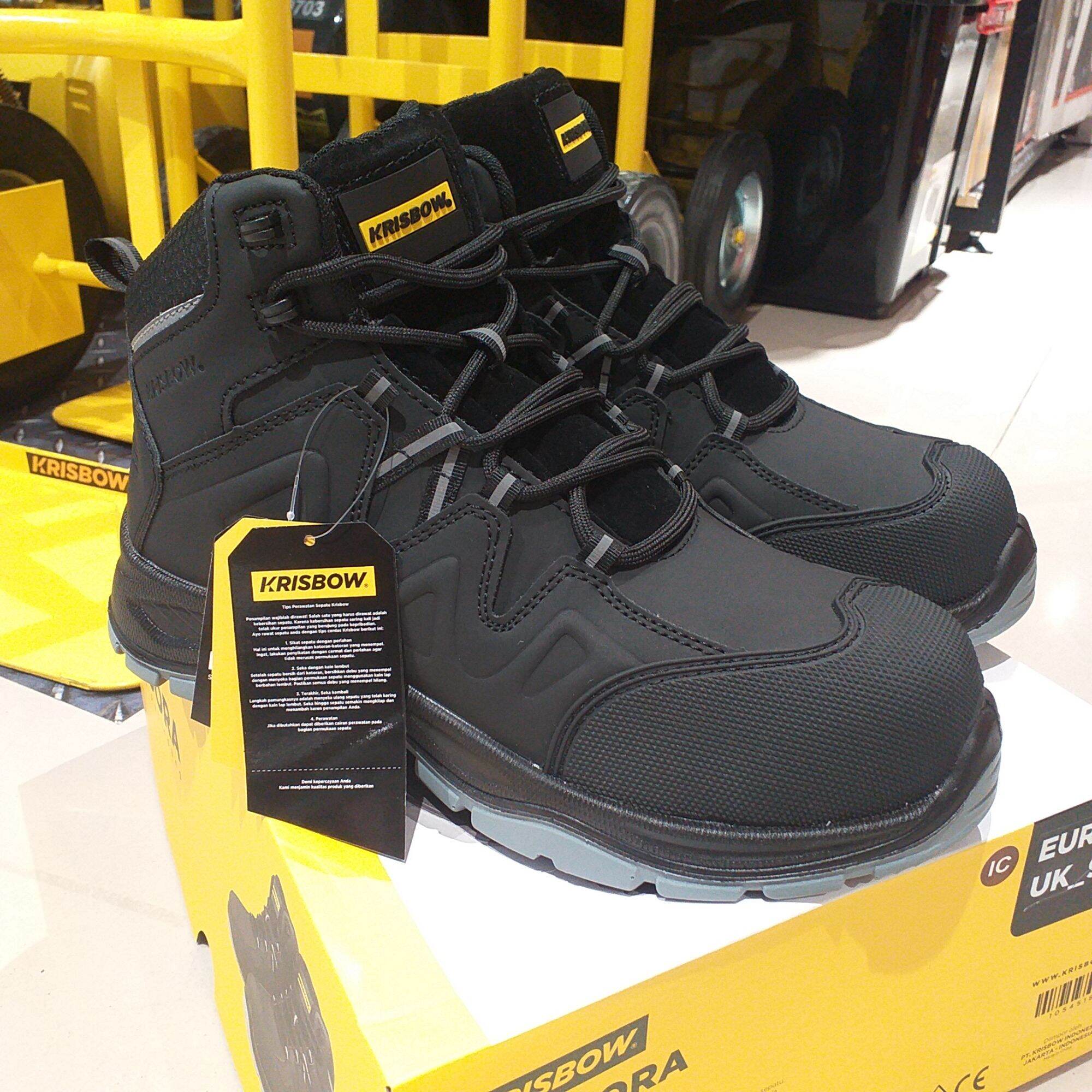 Sepatu Safety Krisbow / Krisbow Pandora, Model tali 6 inch ( Double ...