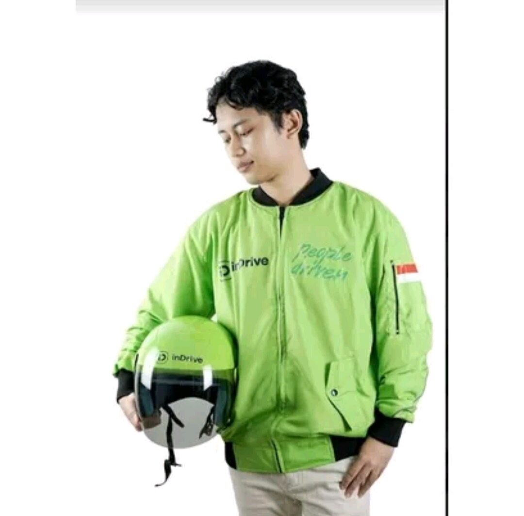 Official Jaket + Helm (1 Set) Resmi inDrive Motor Indonesia | Lazada ...