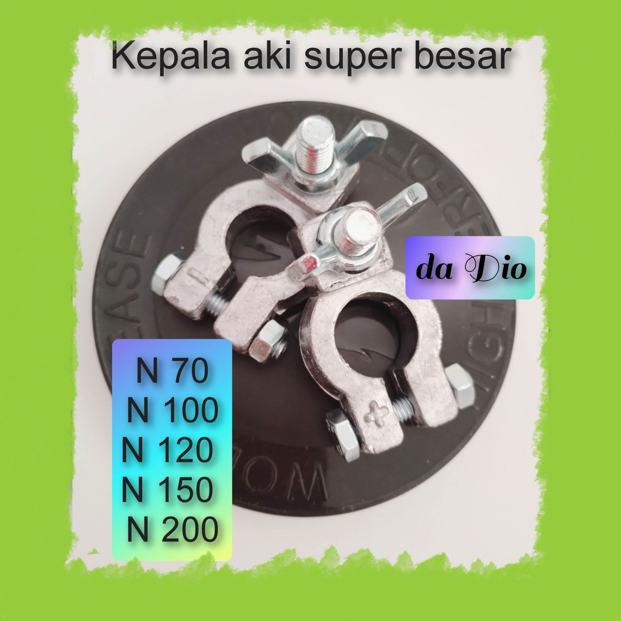 KEPALA AKI SUPER BESAR / JUMBO TERMINAL AKI MOBIL TIMAH | Lazada Indonesia