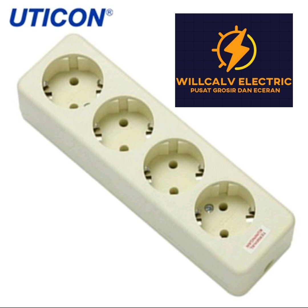 UTICON STOP KONTAK ARDE 4 LUBANG TERMINAL KUNINGAN - STOP KONTAK 4 LUBANG UTICON TERMINAL ...