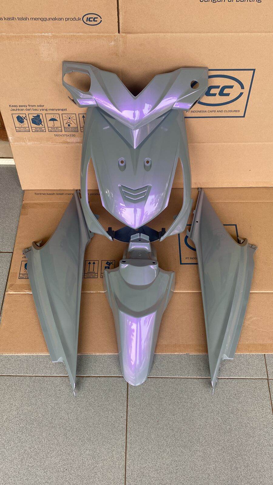 cover full body bodi halus beat karbu warna nardo grey lembayung ...