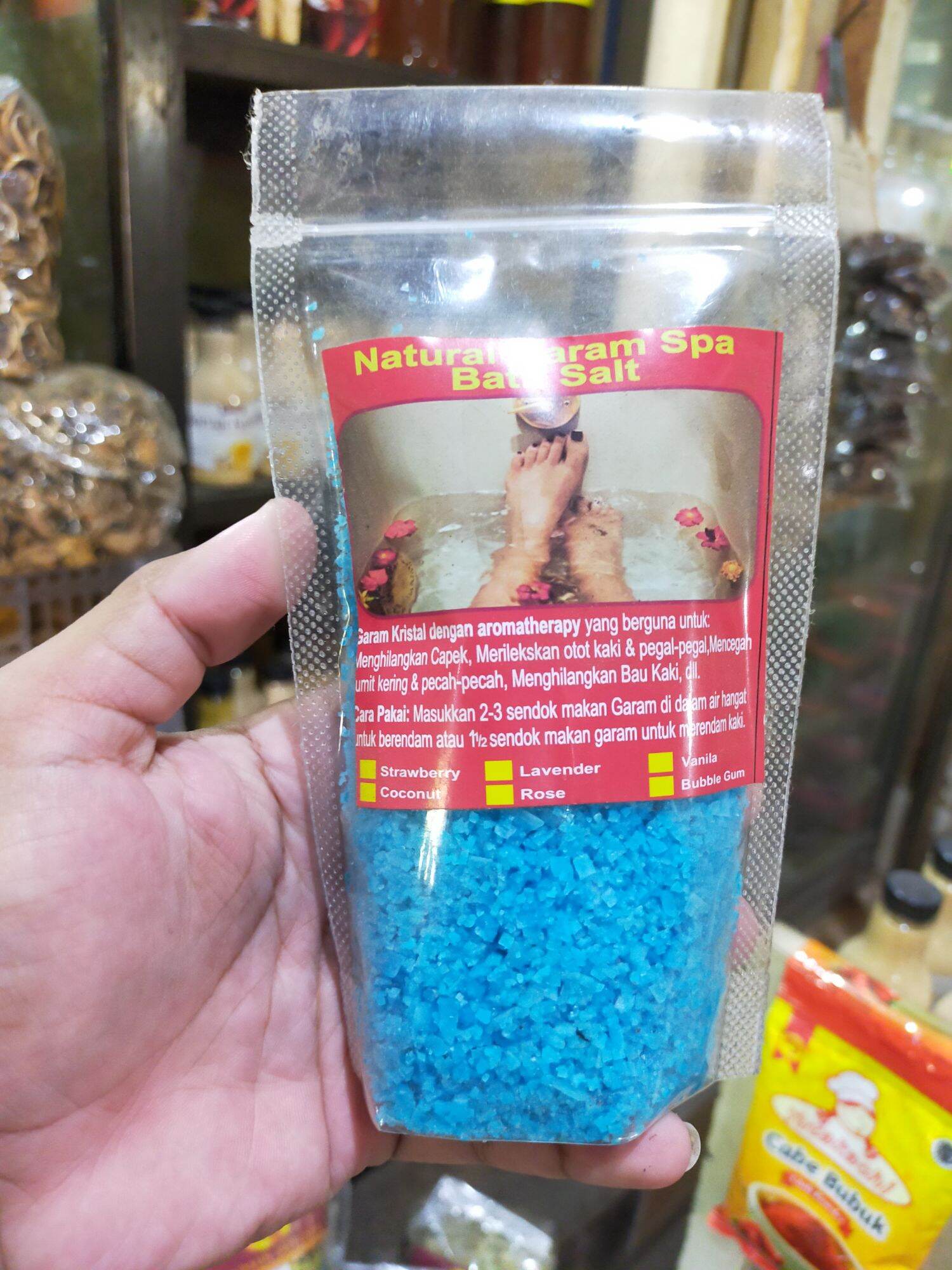 Garam rendam kaki - garam spa - bath salt - kemasan standing pouch ...