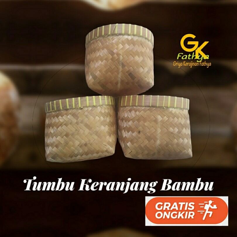 KERANJANG BAMBU SERBA GUNA / TUMBU ANYAMAN BAMBU / WADAH DARI BAMBU ...