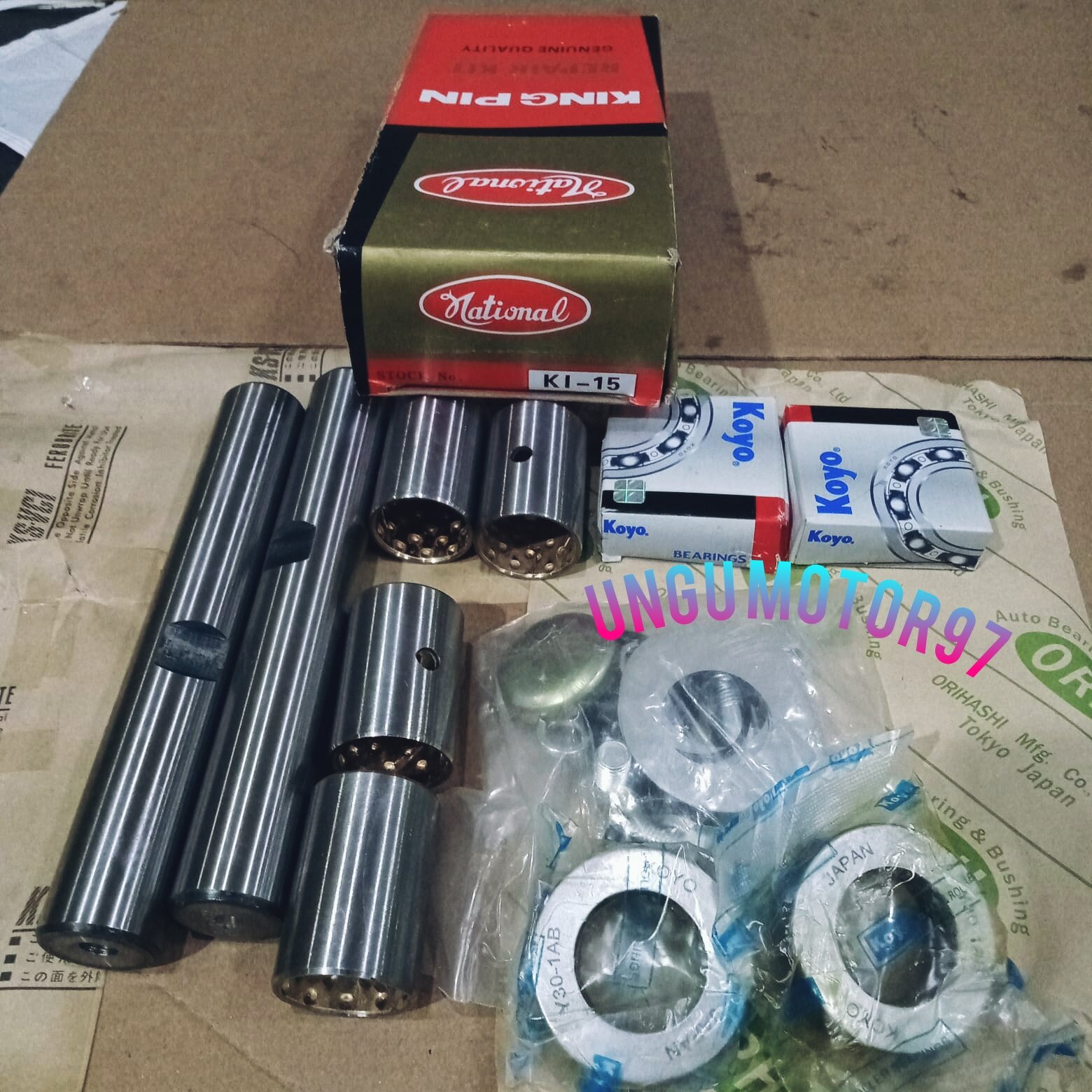KING PIN KING PEN SET NATIONAL KI-15 ISUZU ELF DOUBLE NKR 71 NKR 66 ...