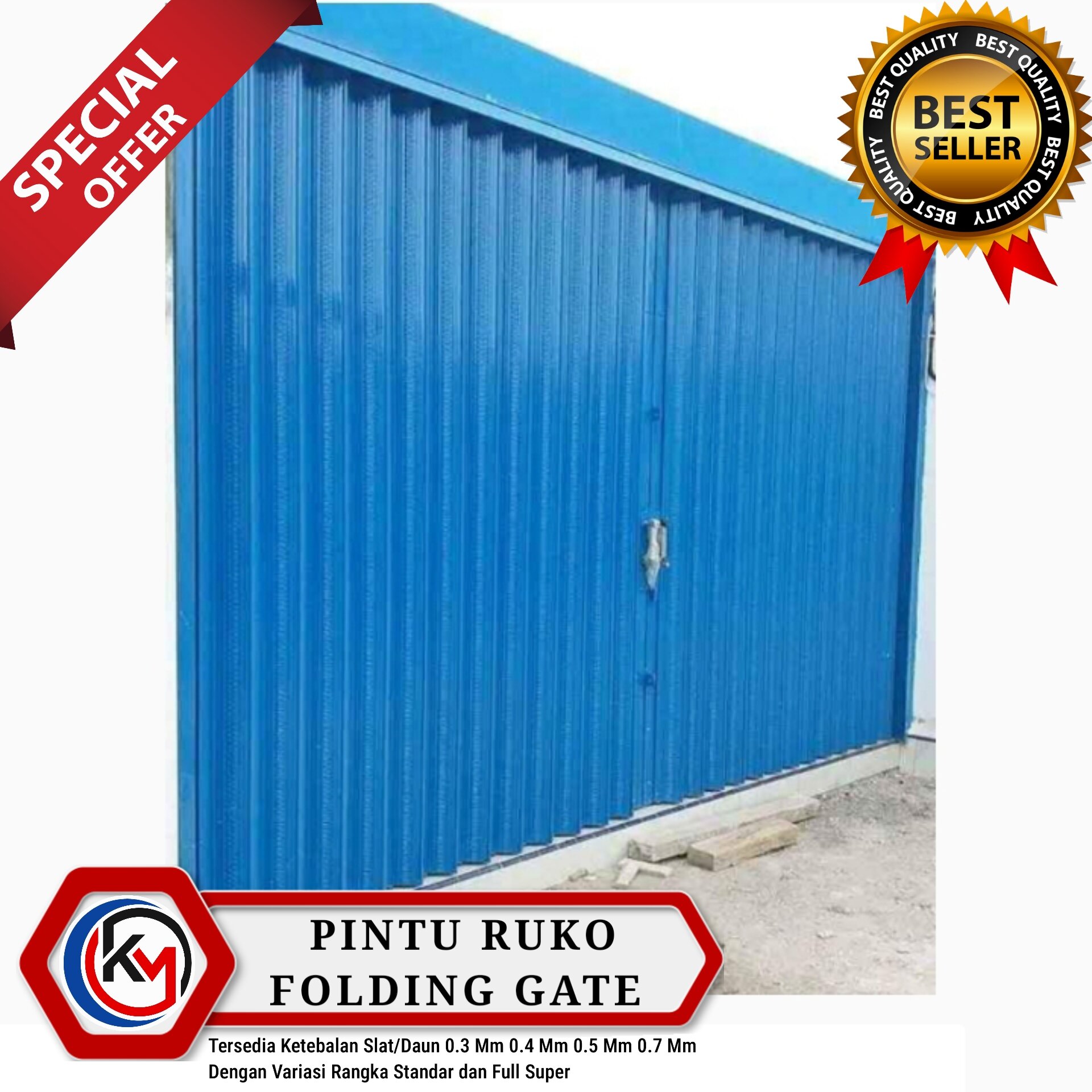 Rolling Door Folding Gate SNI Pintu Pengaman Ruko Bergaransi Rangka ...