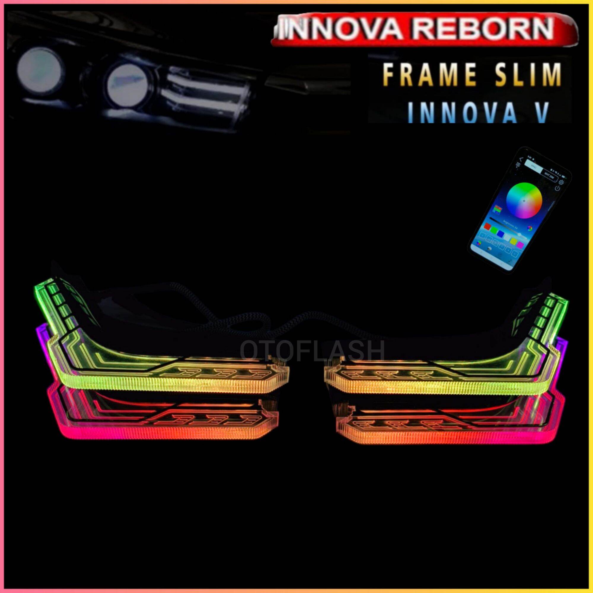 LED Slim Frame innova Reborn type V | Lazy Custom 3D RGB | Lazada Indonesia