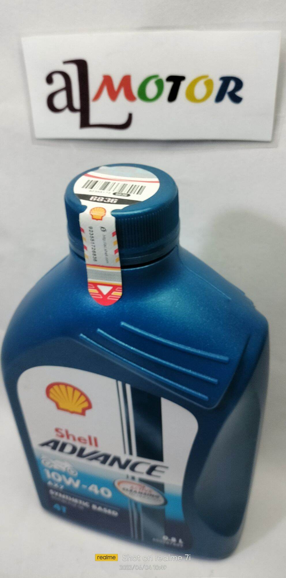 Shell advance AX7 10W-40 OIL 0,8L original produk | Lazada Indonesia