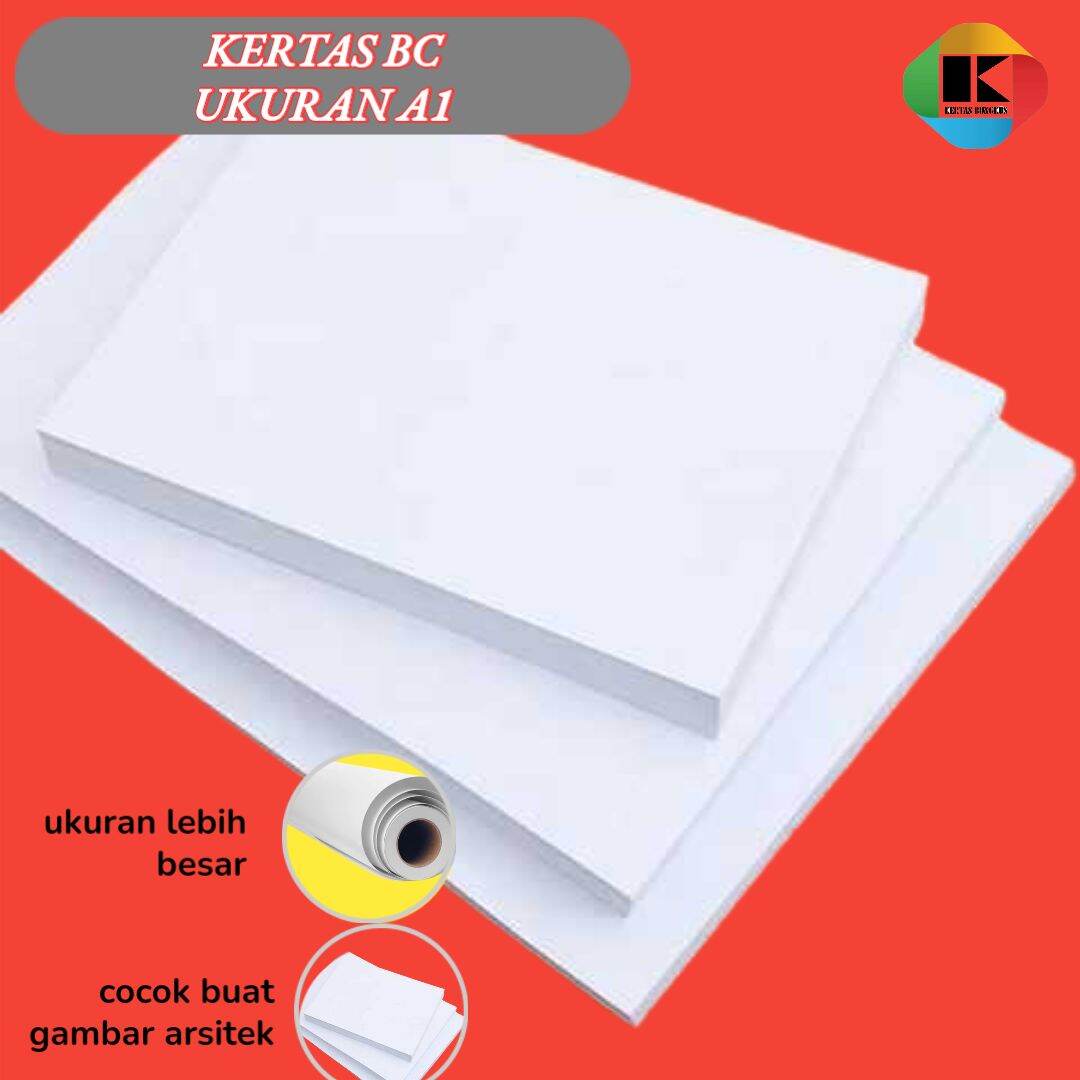 kertas brief card BC 160 gsm ukuran A1 isi 10 lembar | Lazada Indonesia