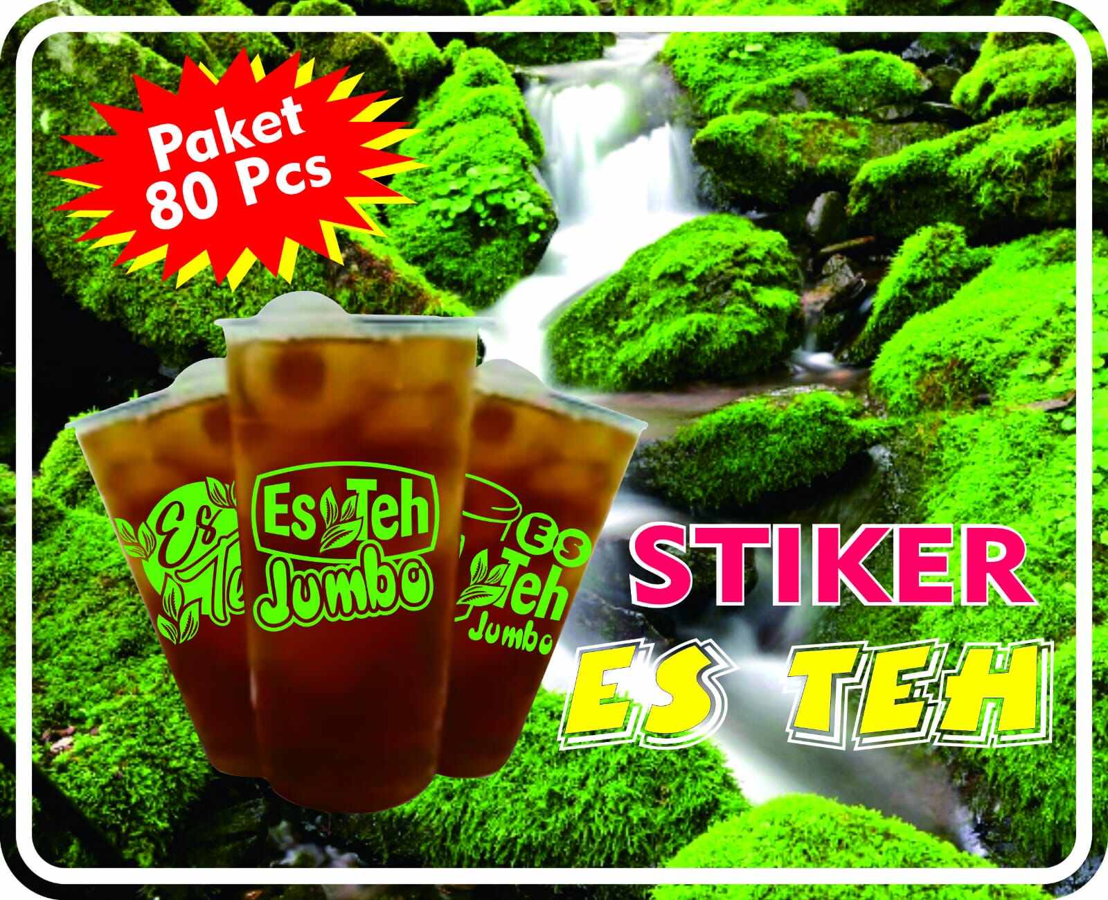 STIKER ES TEH JUMBO MIX | Lazada Indonesia