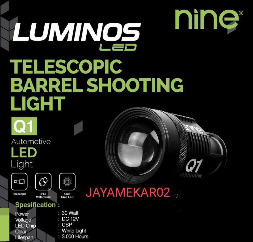LUMINOS LAMPU SOROT Q1 LED SHOOTING LIGHT LASER 2 WARNA | Lazada Indonesia