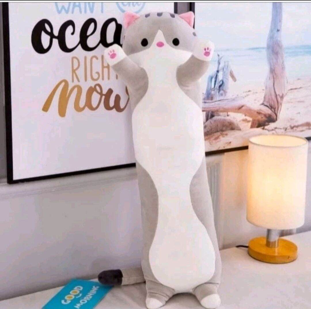 Bantal Guling Kucing Tinggi 60 CM Bahan Lembut Dan Halus SNI | Lazada ...