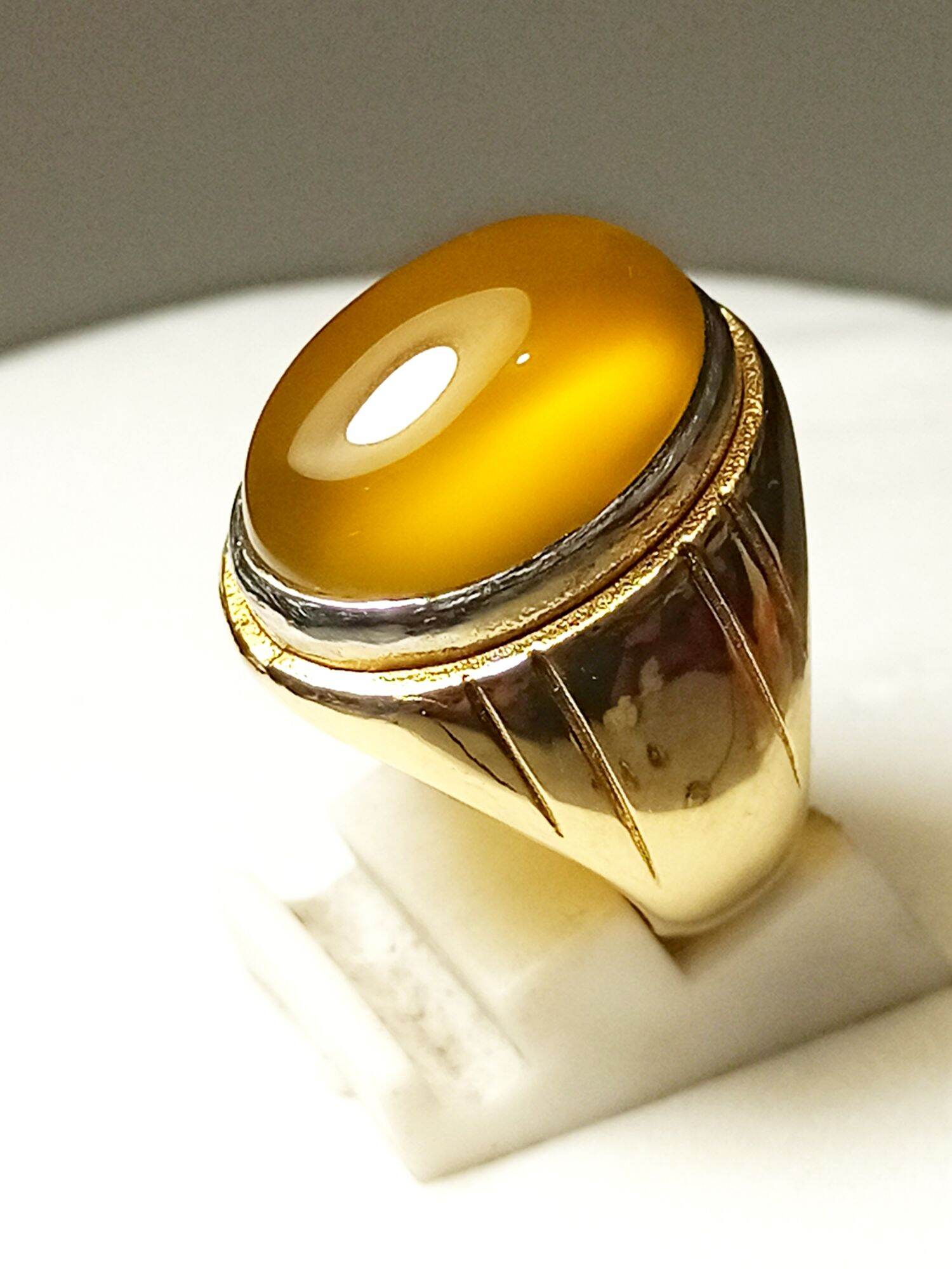 Cincin Batu Cempaka madu Cristal | Lazada Indonesia