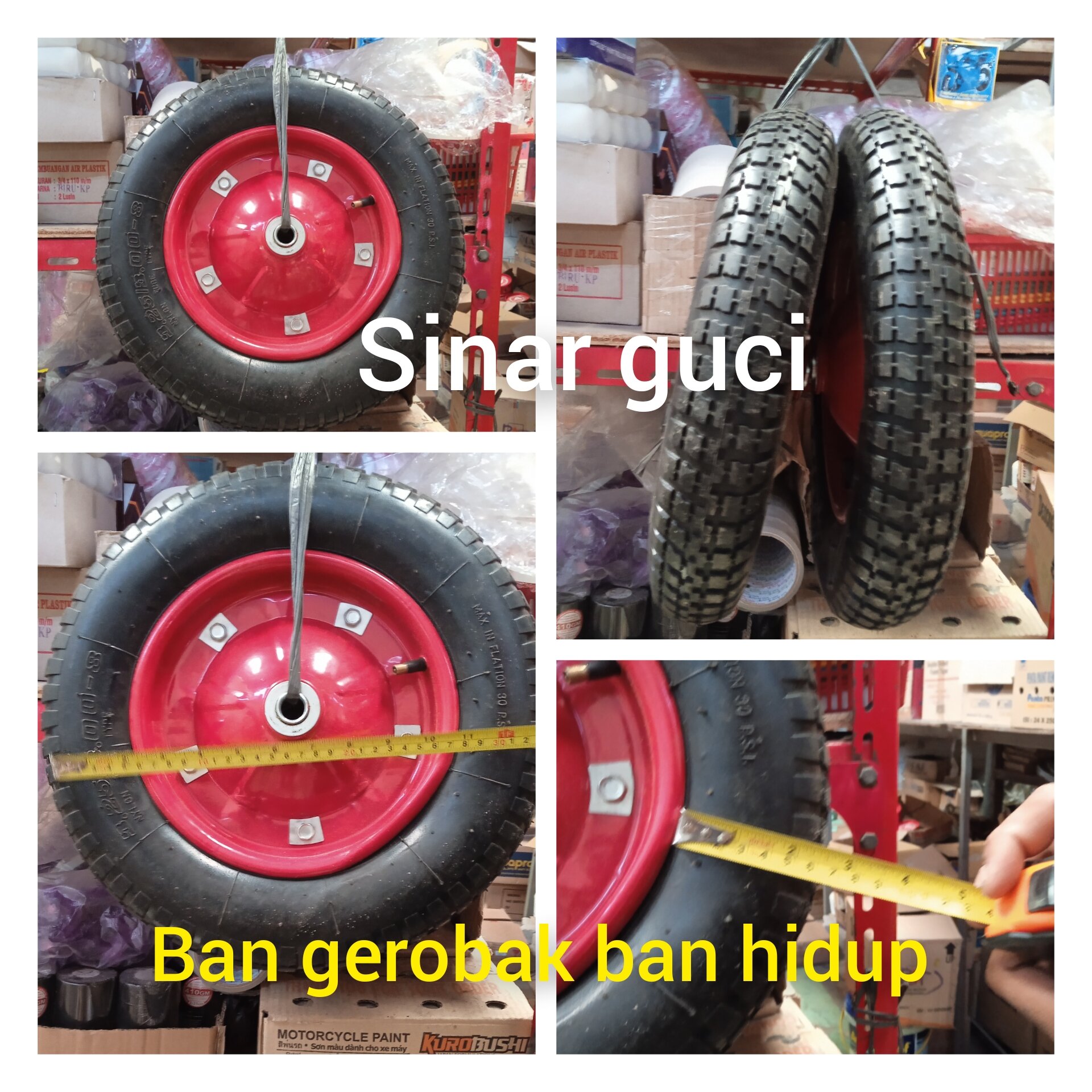 Ban Gerobak Ban Hidup Diameter 13 inc | Lazada Indonesia