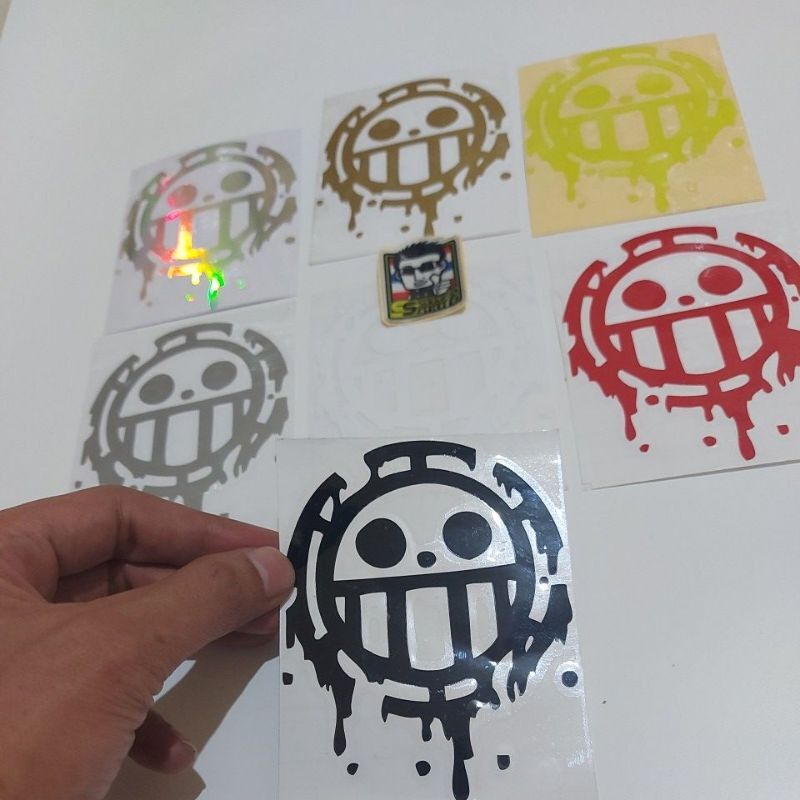kuSticker Trafalgar Law One Piece Motor Mobil Cutting | Lazada Indonesia