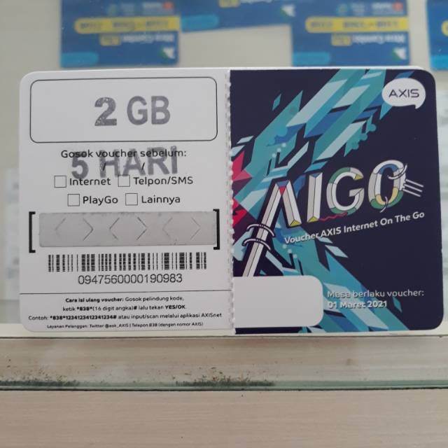 axis aigo 2Gb 5 Hari, 10 pcs | Lazada Indonesia