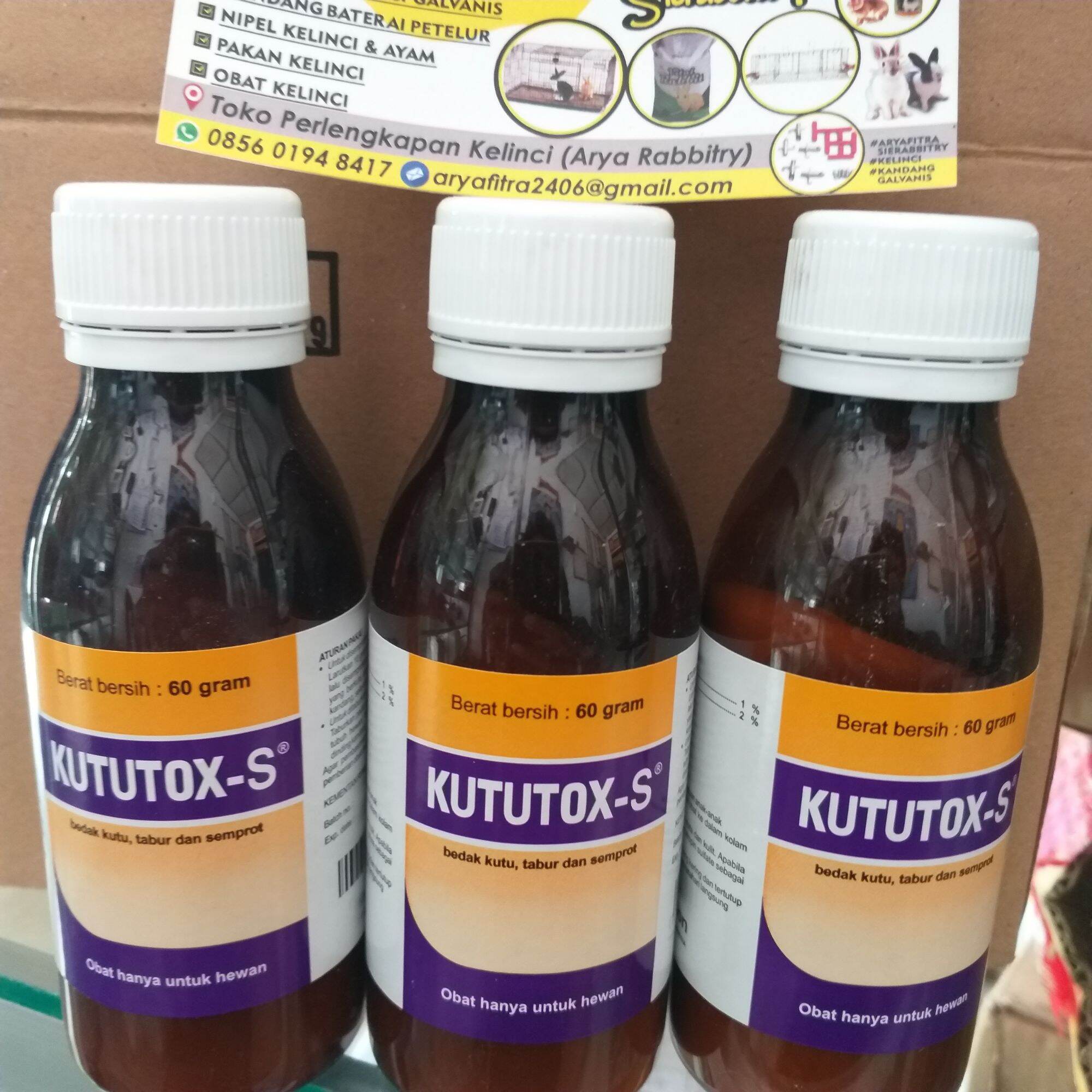 Kututox Spray 60 gram Obat bedak kutu semprot, tabur basmi kutu caplak ...