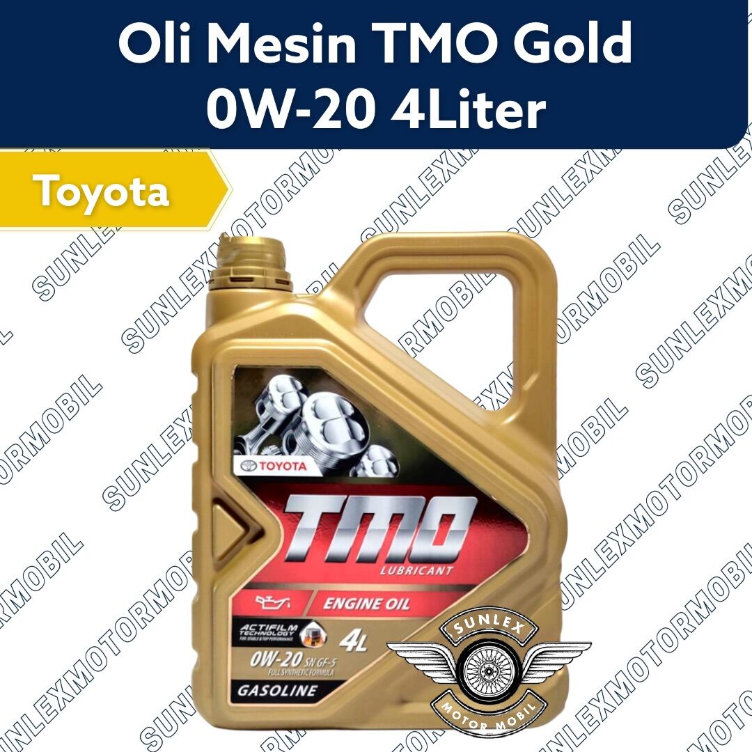 4L OLI MESIN TMO GOLD 0W-20 BENSIN 0W20 4L 4 LITER GALON FULL SYNTHETIC | Lazada Indonesia