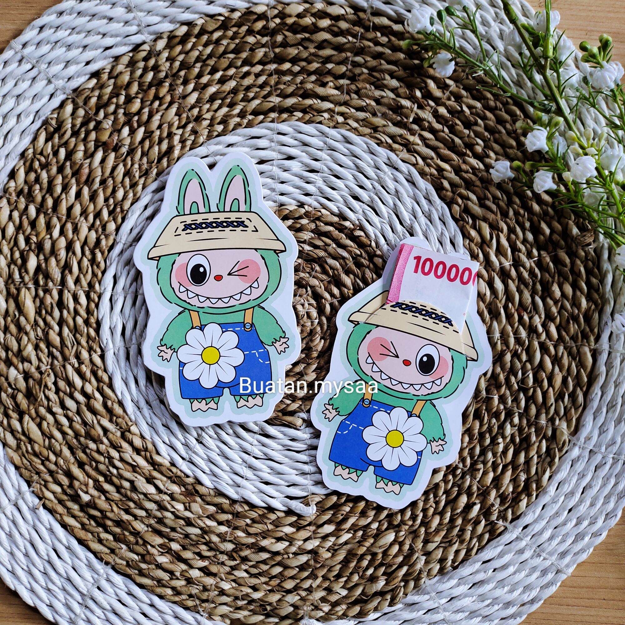 (ISI 5) Amplop Lebaran Natal Imlek 3 Dimensi Labubu Lucu Unik Viral ...