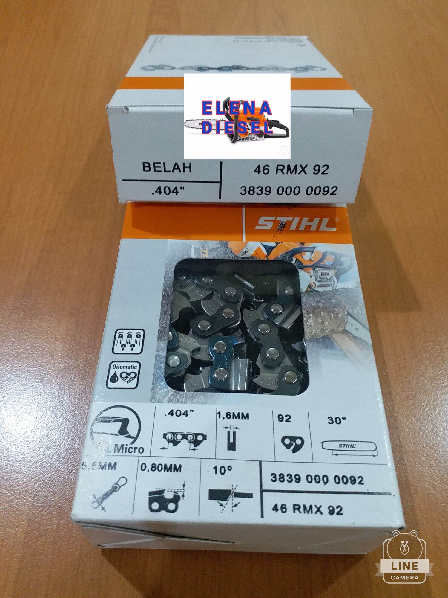 Rantai Chain Saw STIHL 070 MS-720 30 inch Belah 3839 ORIGINAL | Lazada ...