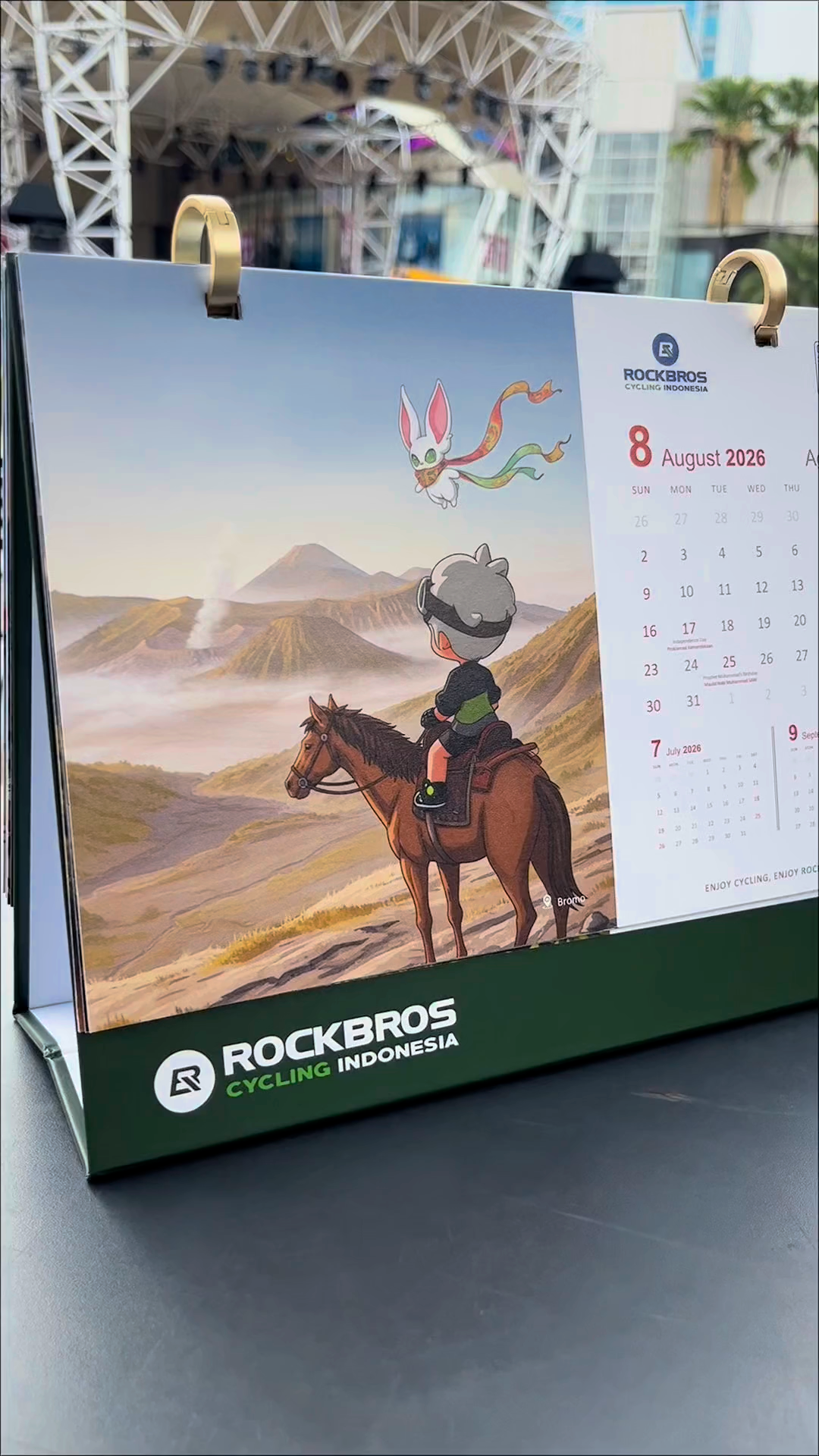 Rci Rockbros Kalender Meja 2026 Motif Karakter Desk Character Table ...