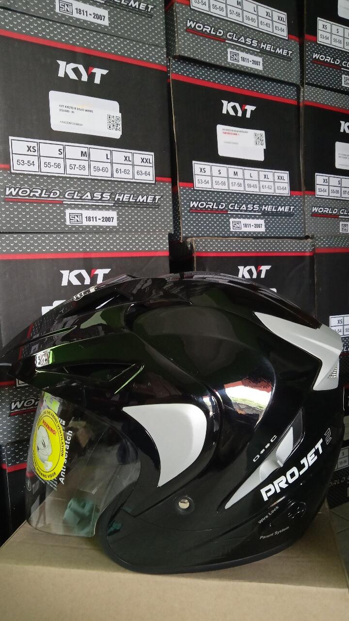 HELM MDS PROJECT 2 HITAM DOBEL VISOR | Lazada Indonesia